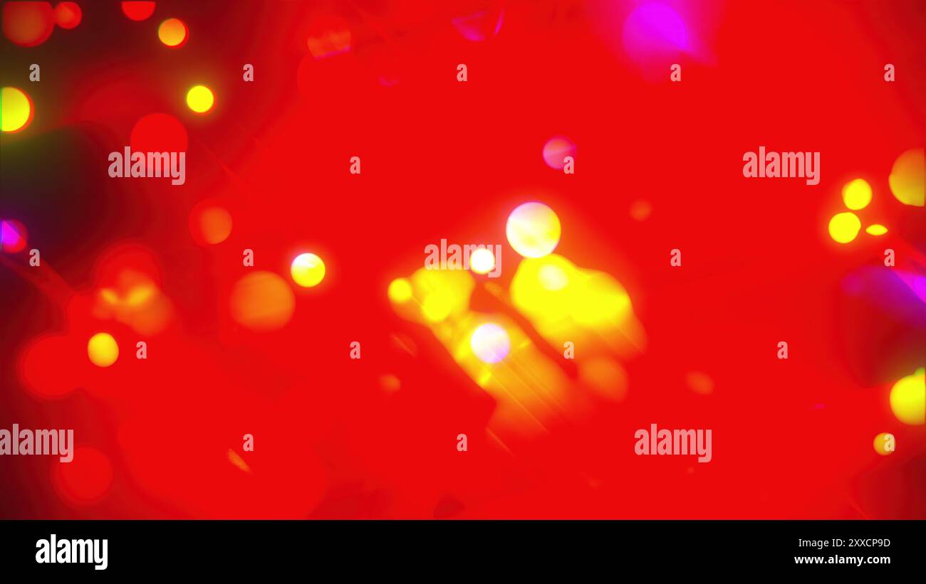 Kaleidoscope of colors made of particles and light. Computer generated ...