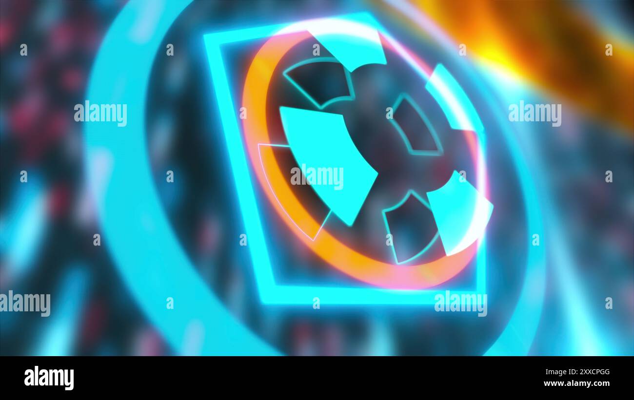 Abstract HUD background. Computer generated 3d render Stock Photo - Alamy