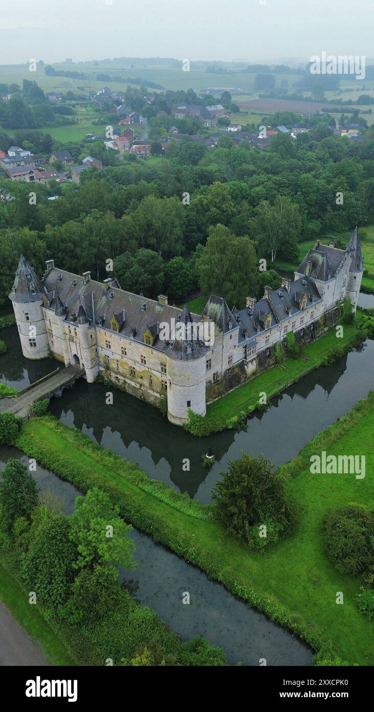 Drone photo chateau de fallais hi-res stock photography and images - Alamy