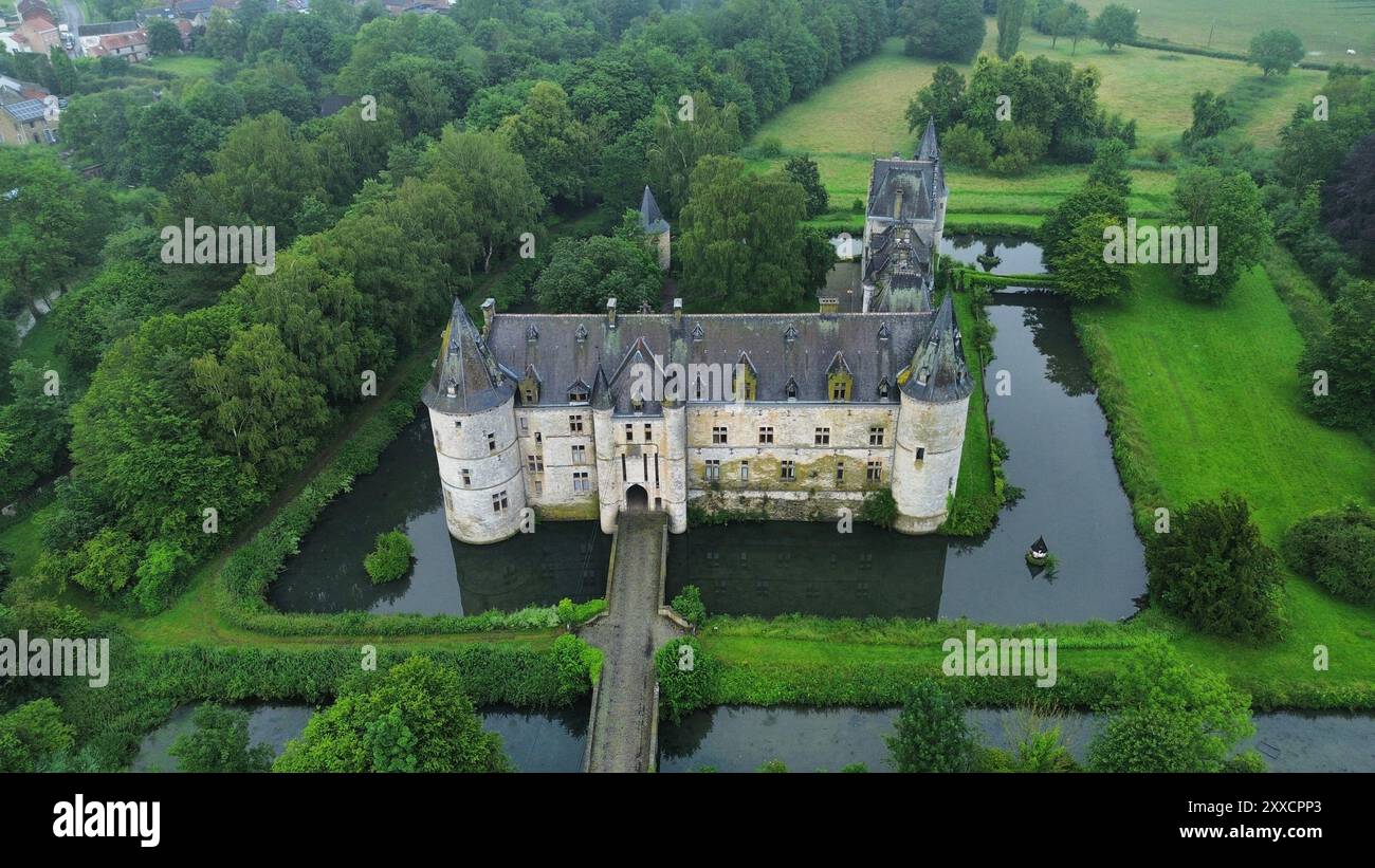 Drone photo chateau de fallais hi-res stock photography and images - Alamy