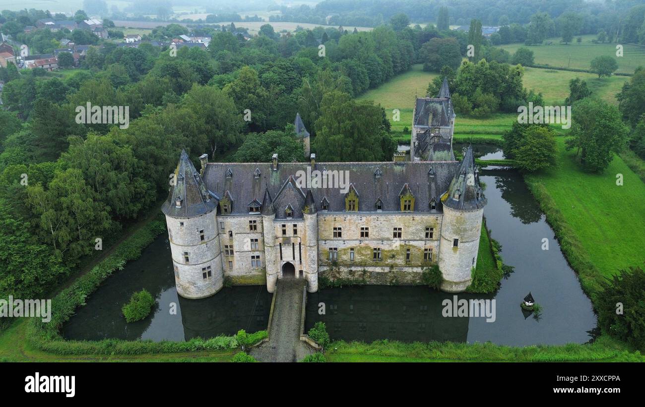 Drone photo chateau de fallais hi-res stock photography and images - Alamy