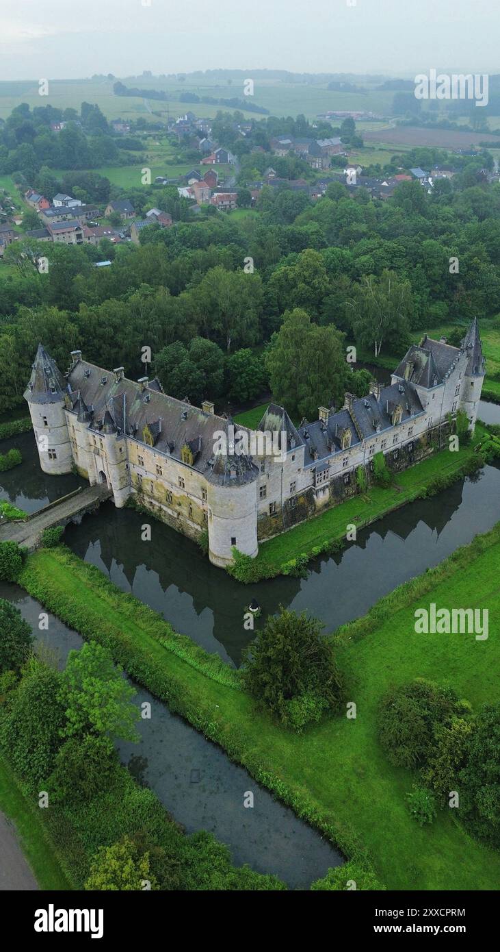 Drone photo chateau de fallais hi-res stock photography and images - Alamy