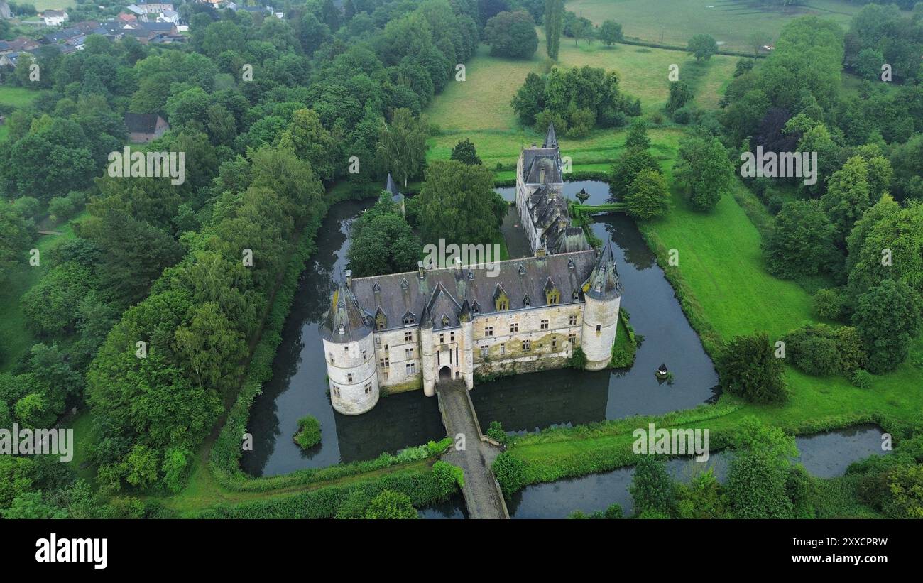 Drone photo chateau de fallais hi-res stock photography and images - Alamy