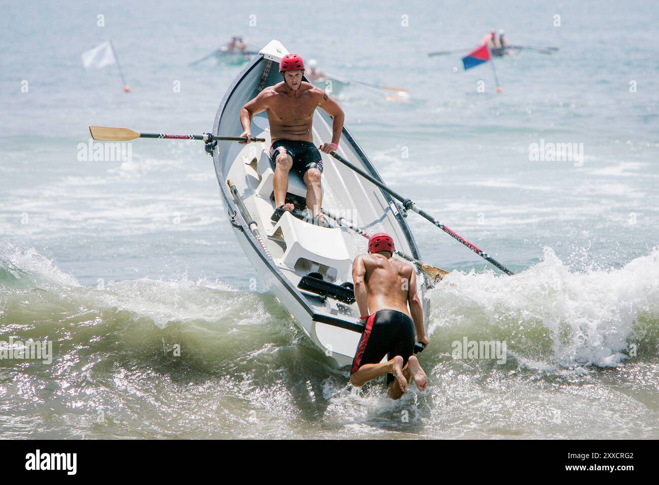 National Lifeguard Competition at the Huntington State Beach Stock ...