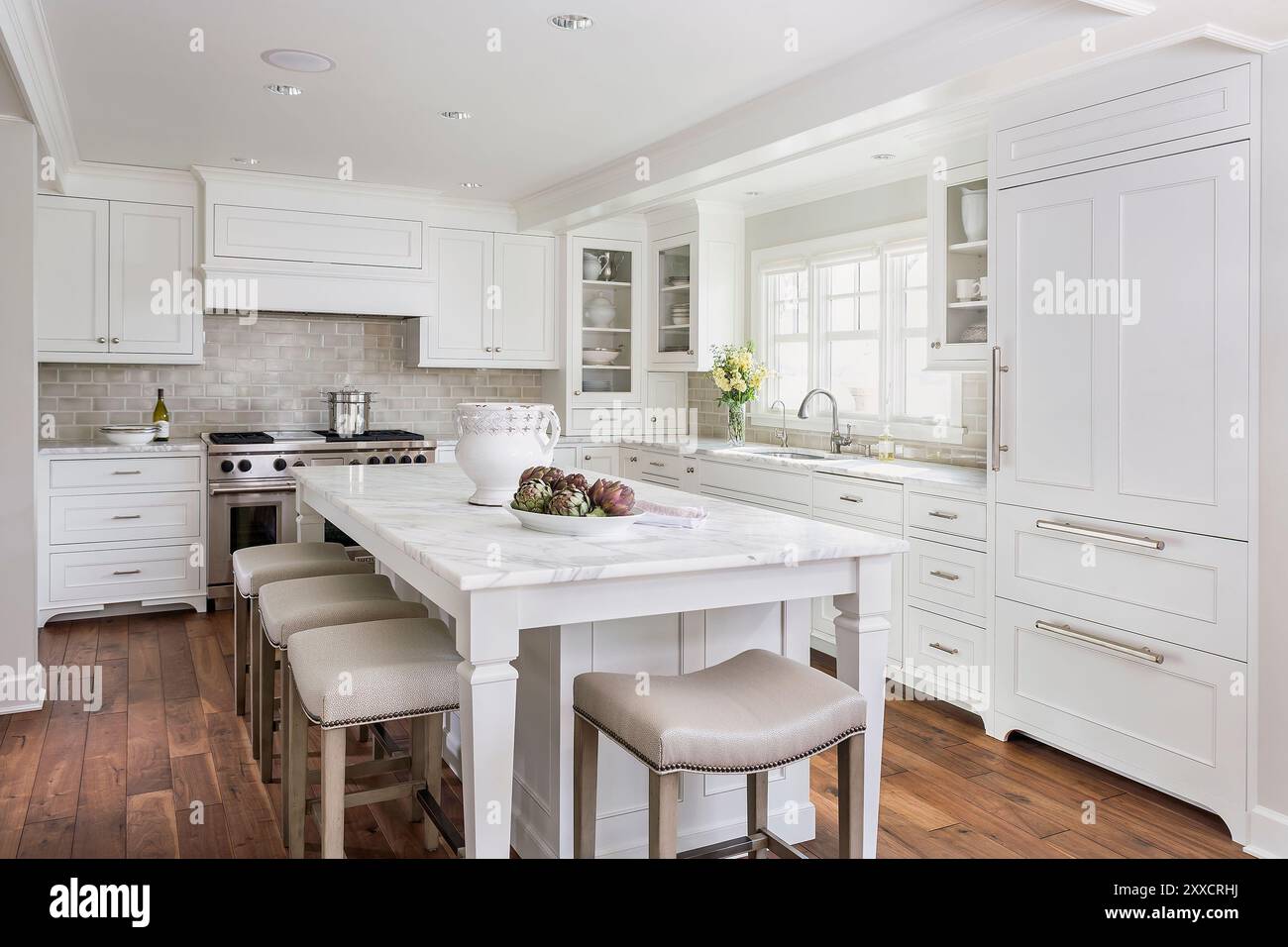 Subzero refrigerator and asko dishwasher with cabinet facing hi-res ...