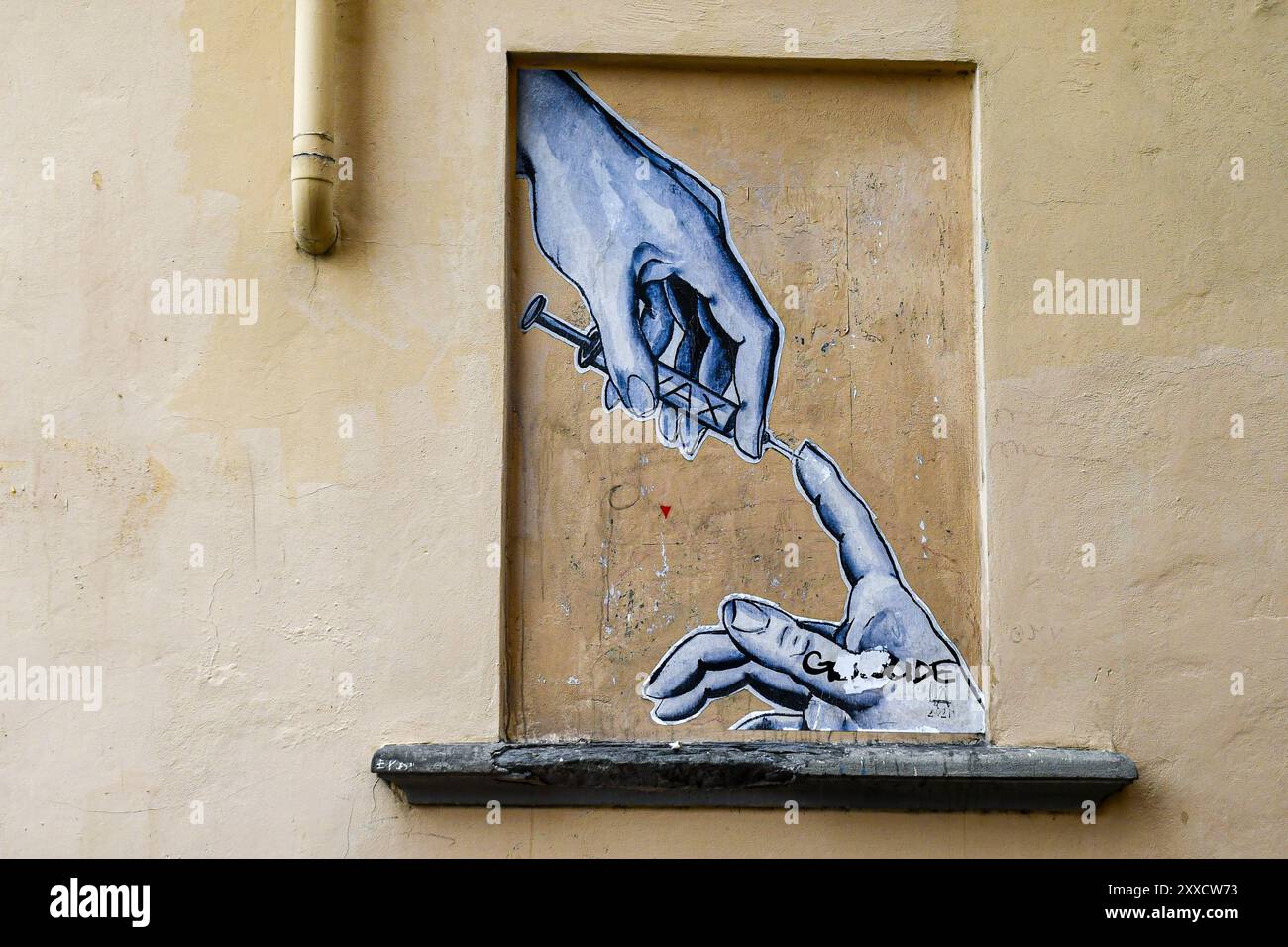 Creation of adam michelangelo hi-res stock photography and images - Alamy