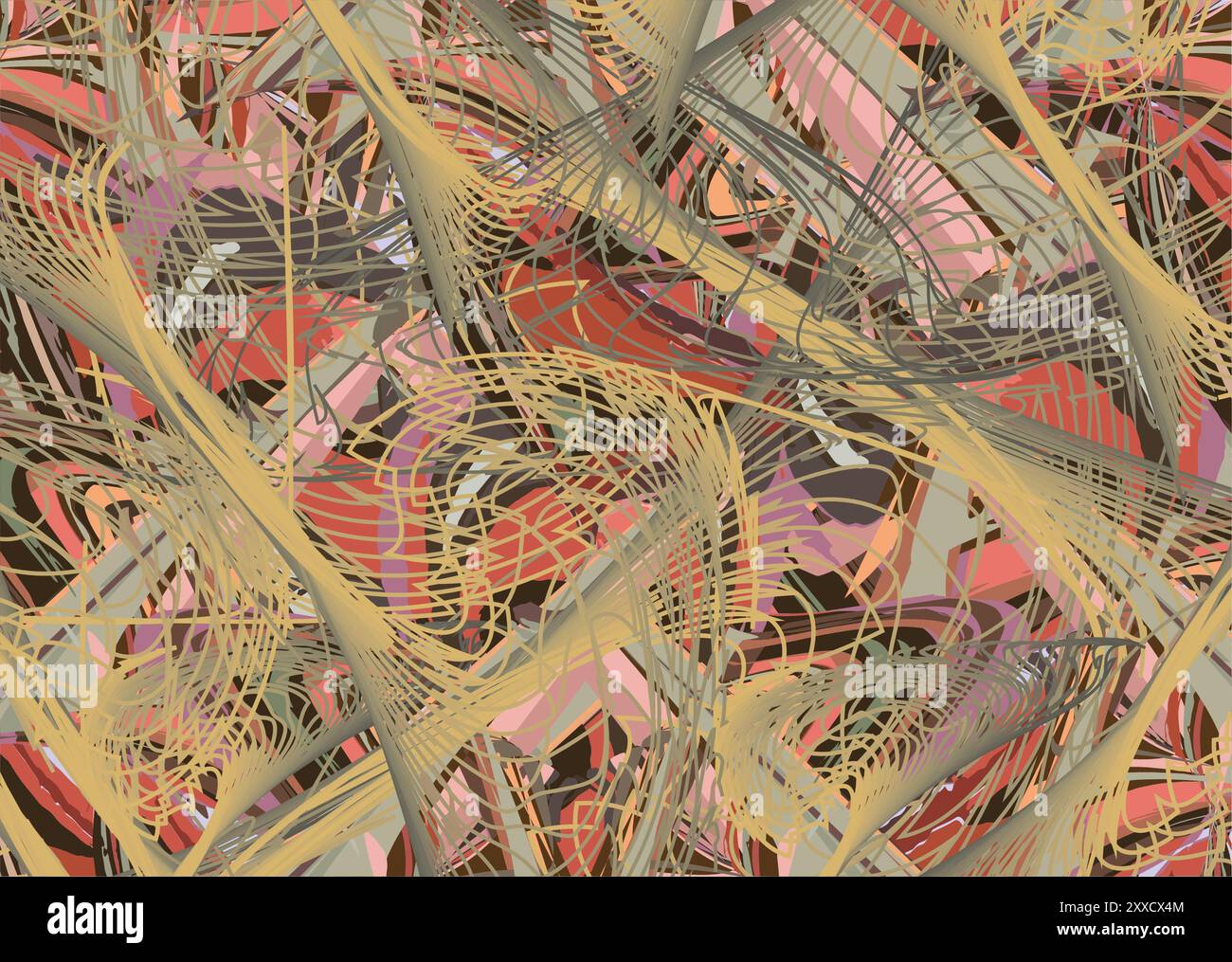 Colorful ornamental and linear motifs for business ideas or interior ...