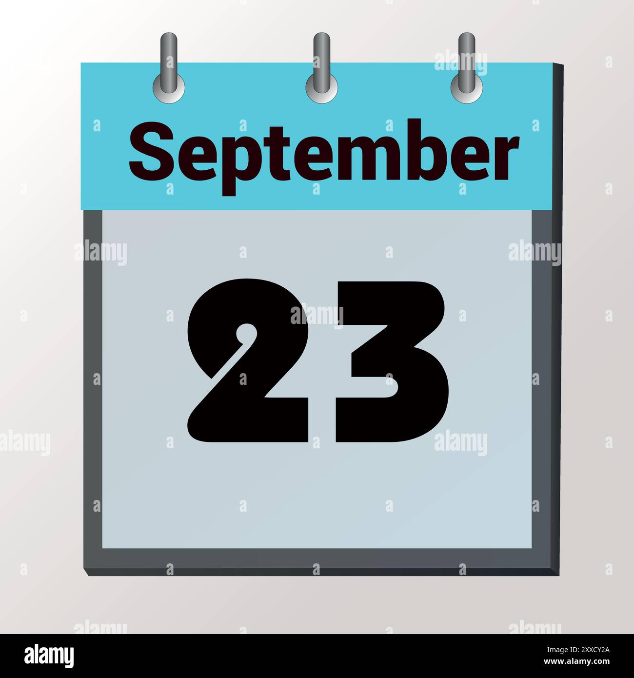 day on the calendar, vector image format, September 23 Stock Vector ...