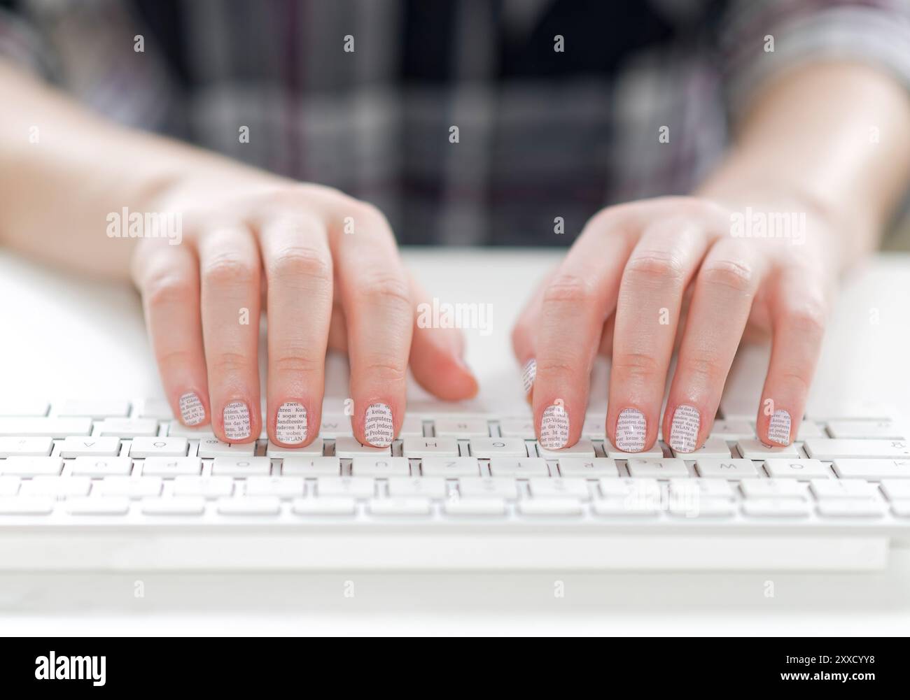 Finishing manicure finger nail polish hi-res stock photography and ...