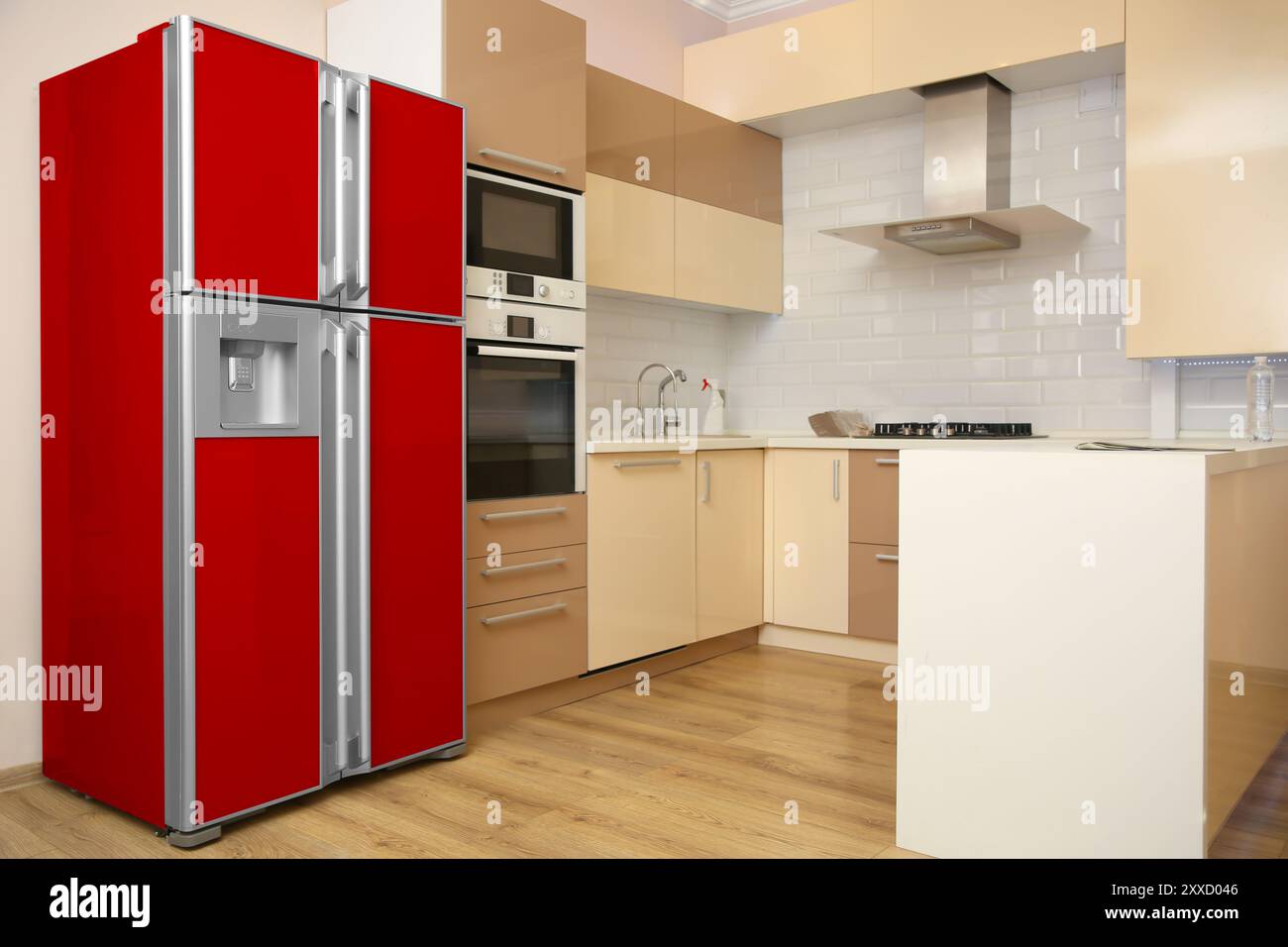 Red refrigerator furniture in hi-res stock photography and images - Alamy