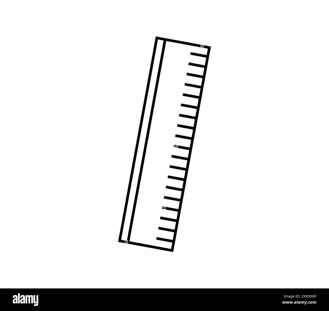 Ruler icon illustrated in vector on white background Stock Photo - Alamy