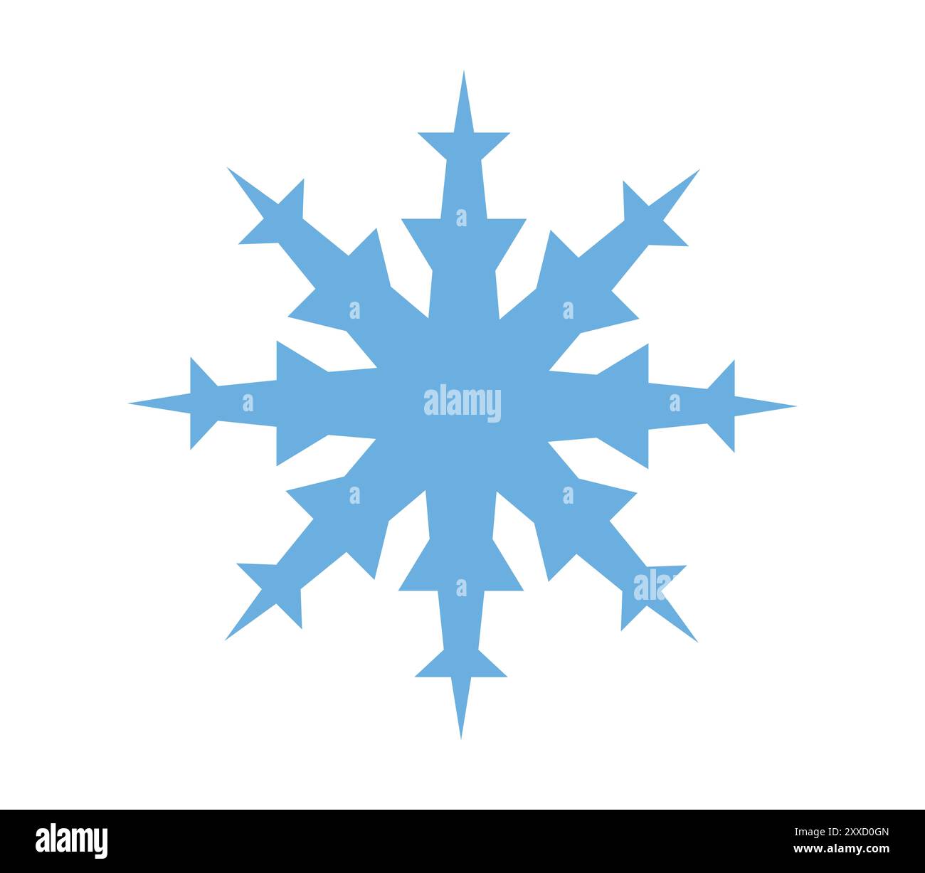 White background single snowflake Cut Out Stock Images & Pictures - Alamy
