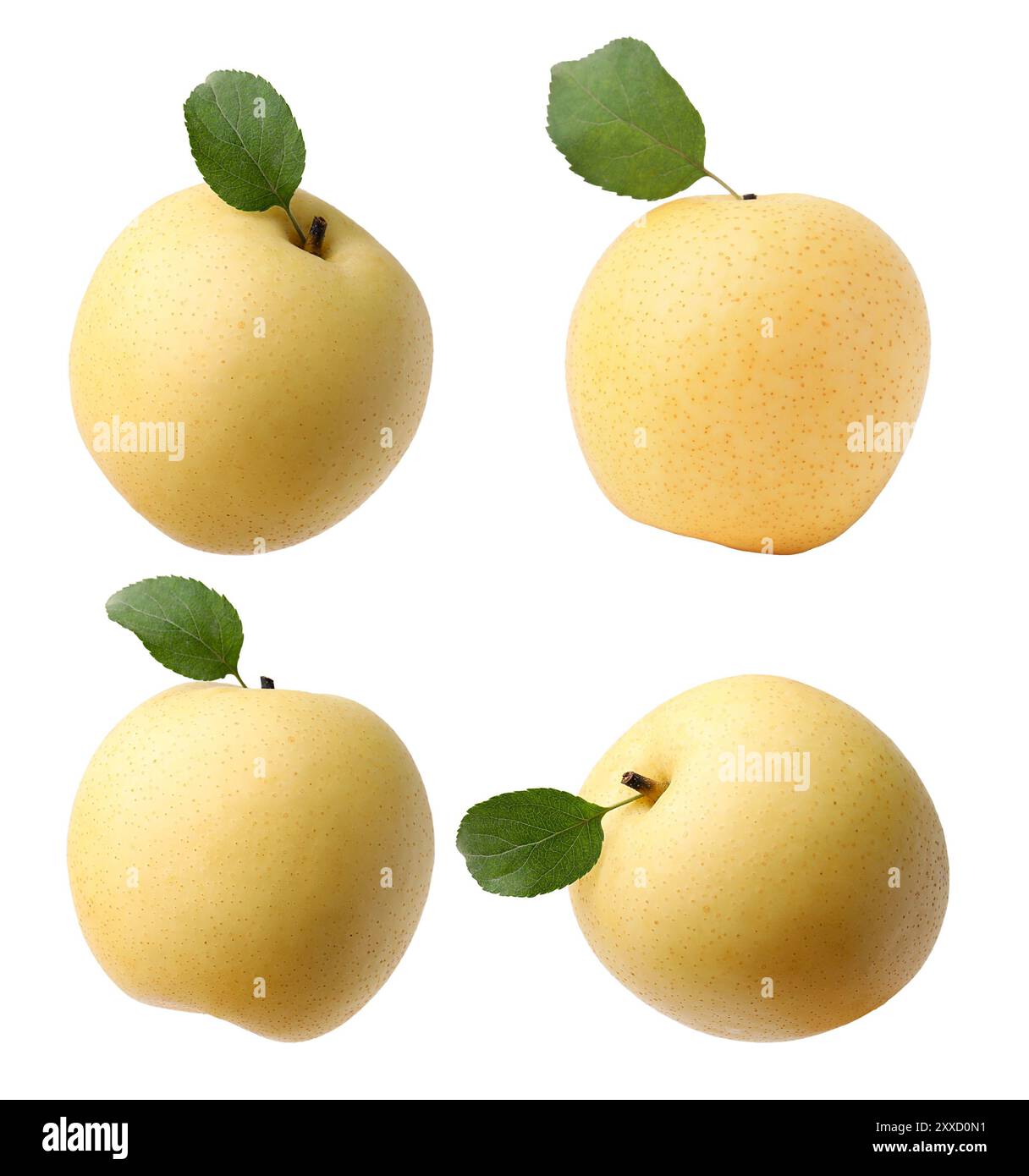 Fresh apple pears isolated on white, set Stock Photo - Alamy