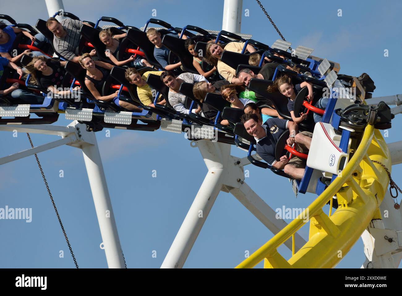Rollercoaster test ride Stock Photo - Alamy