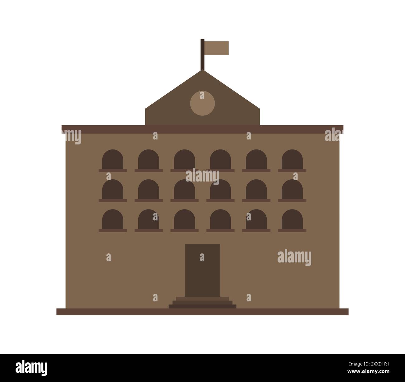 University icon illustrated in vector on white background Stock Photo ...