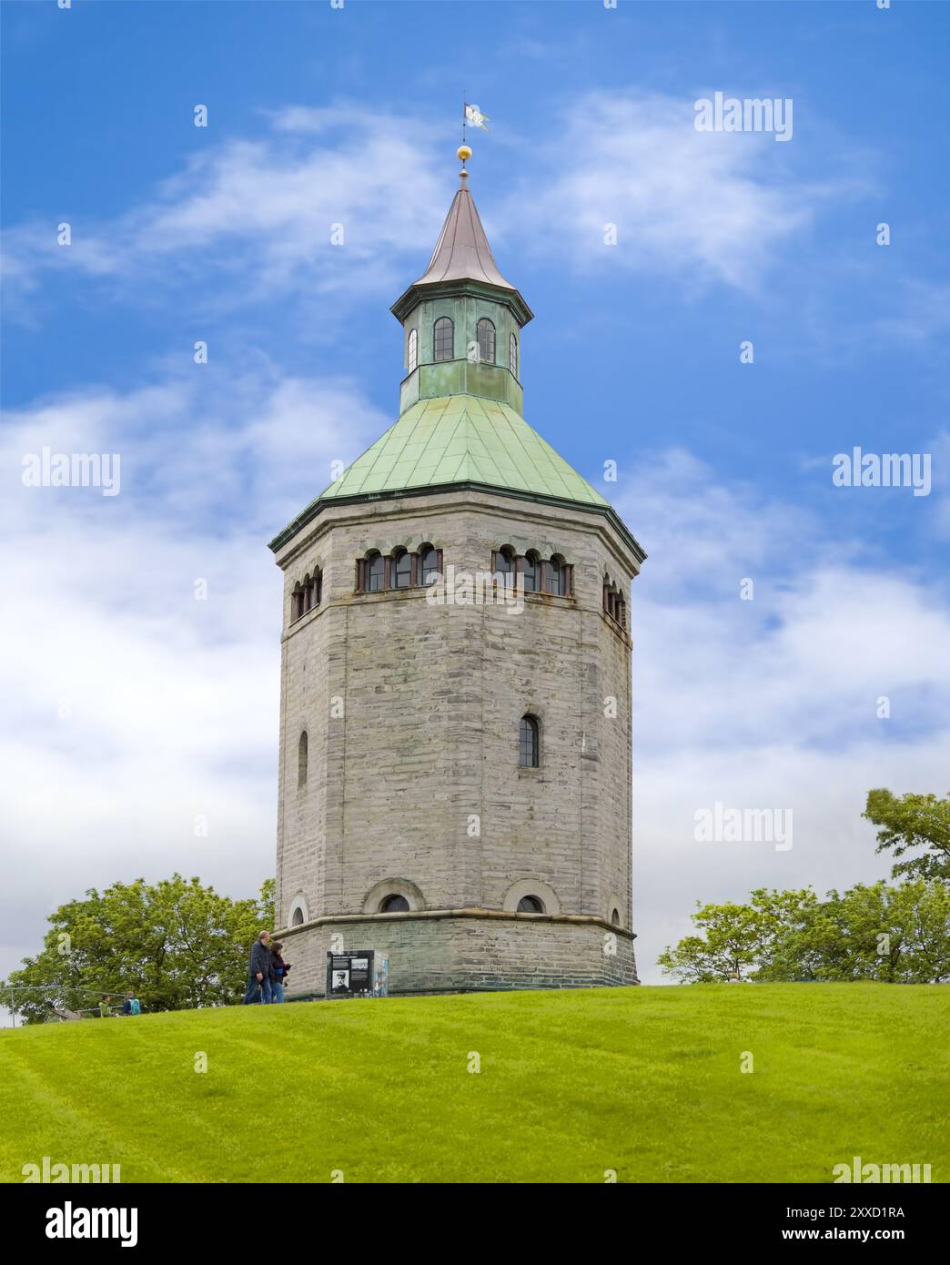 Valbergtarnet a former fire station tower in Stavanger, Norway, Europe ...