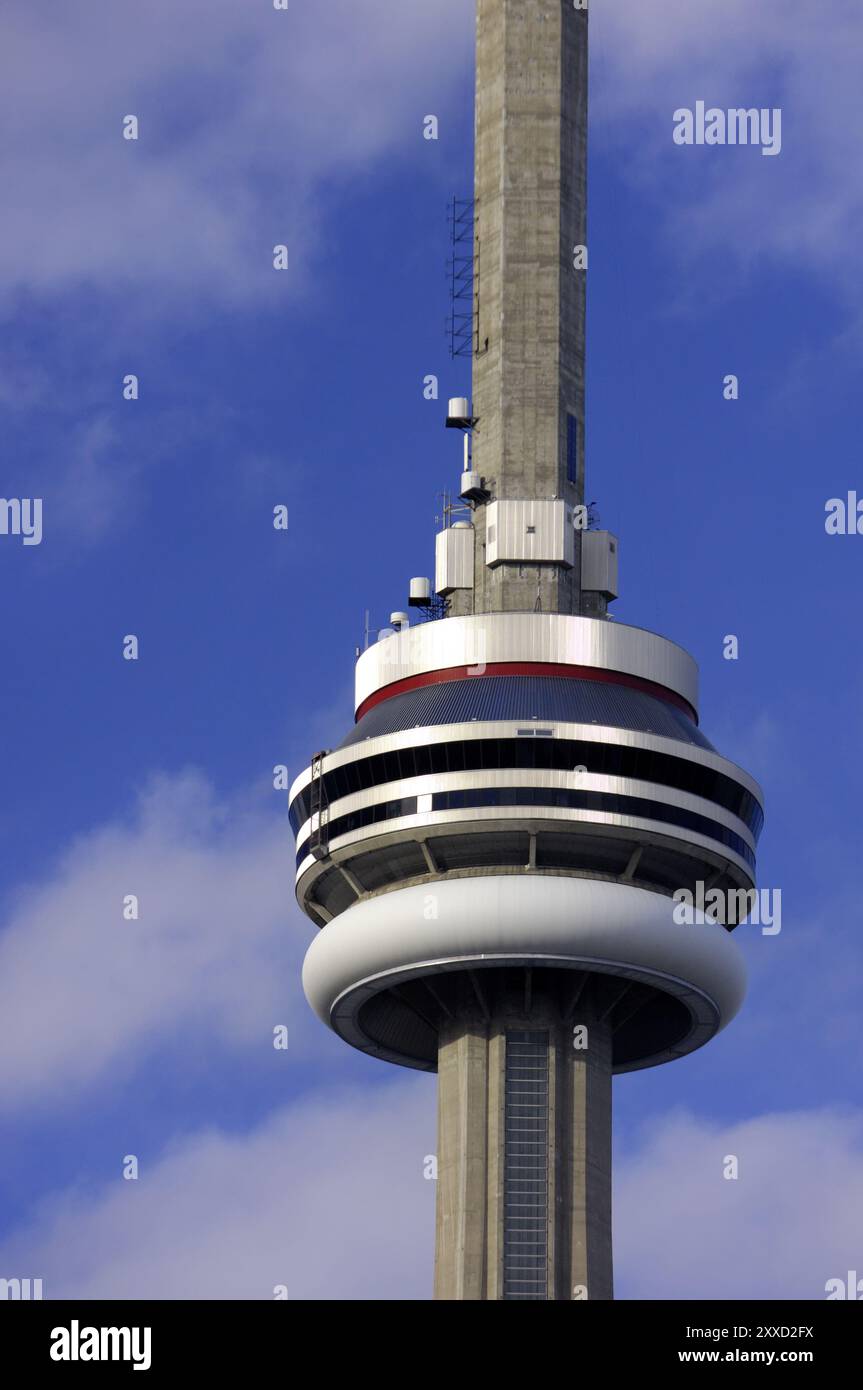 Closeup of CN tower in Toronto Ontario Canada Stock Photo - Alamy