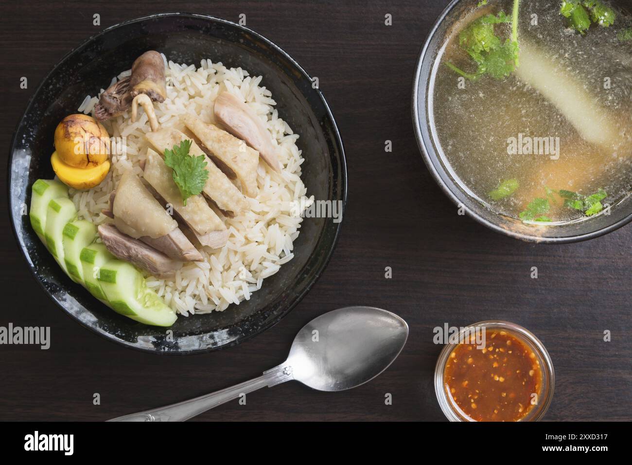 Steamed chicken and rice hi-res stock photography and images - Alamy