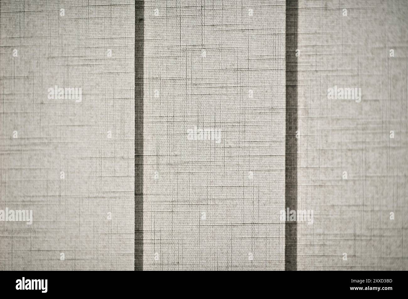 Venetian blind made from grey fabric panels Stock Photo - Alamy