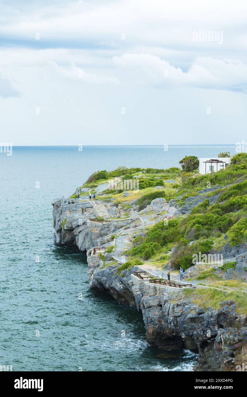 Beautiful viewpoint of the island and sea from is a famous attractions ...