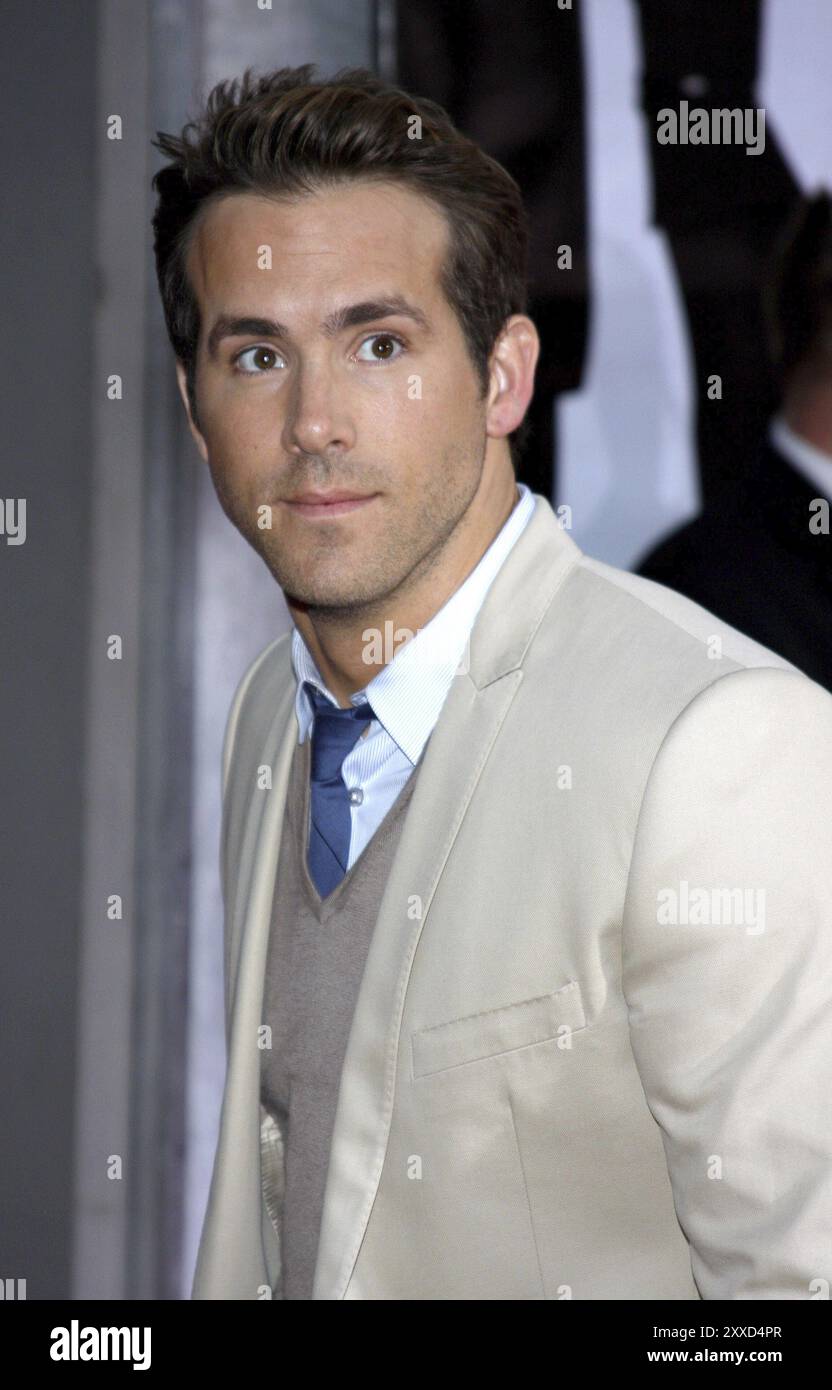 Ryan Reynolds at the Los Angeles premiere of 'The Proposal' held at the ...