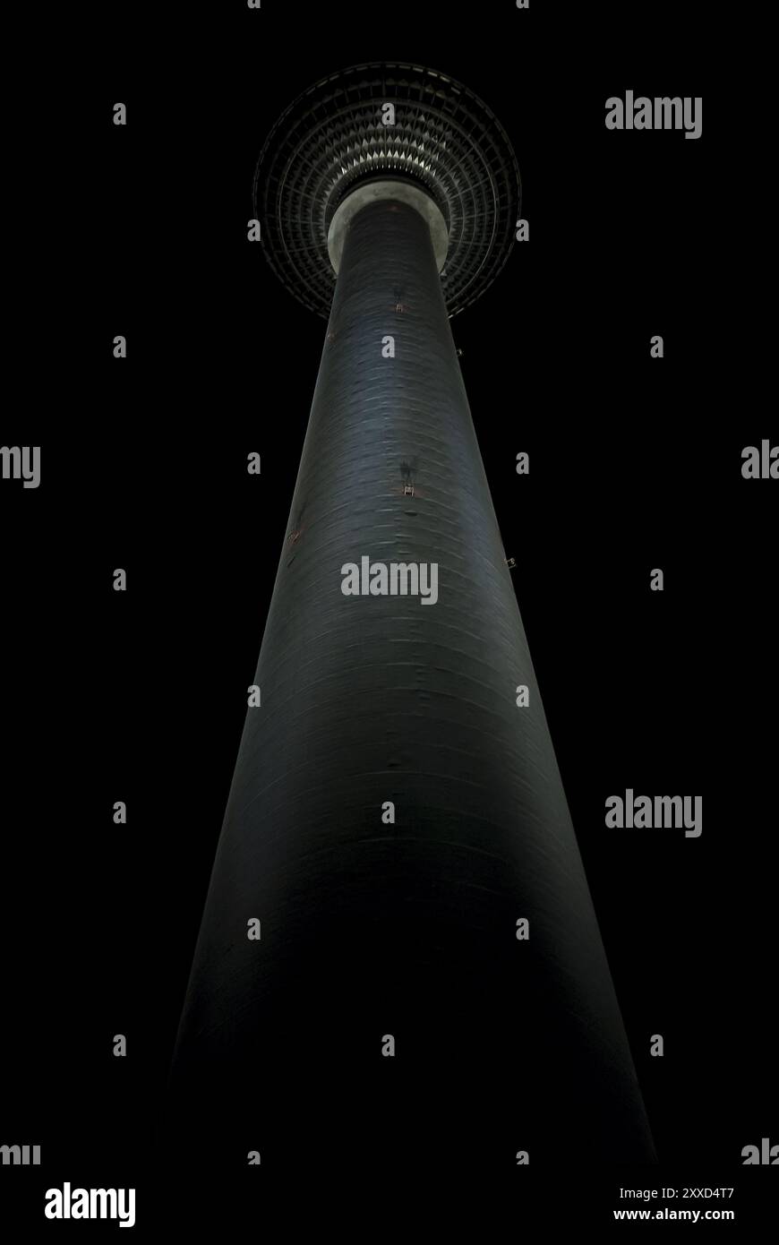 Berlin television tower at night Stock Photo - Alamy