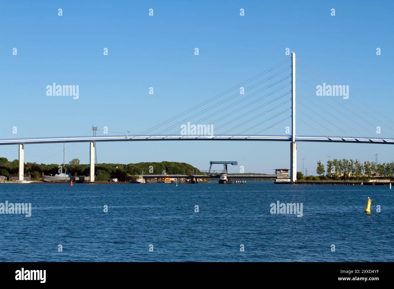 The Ruegen Bridge in Stralsund, Germany - The Rugia Bridge in Stralsund ...