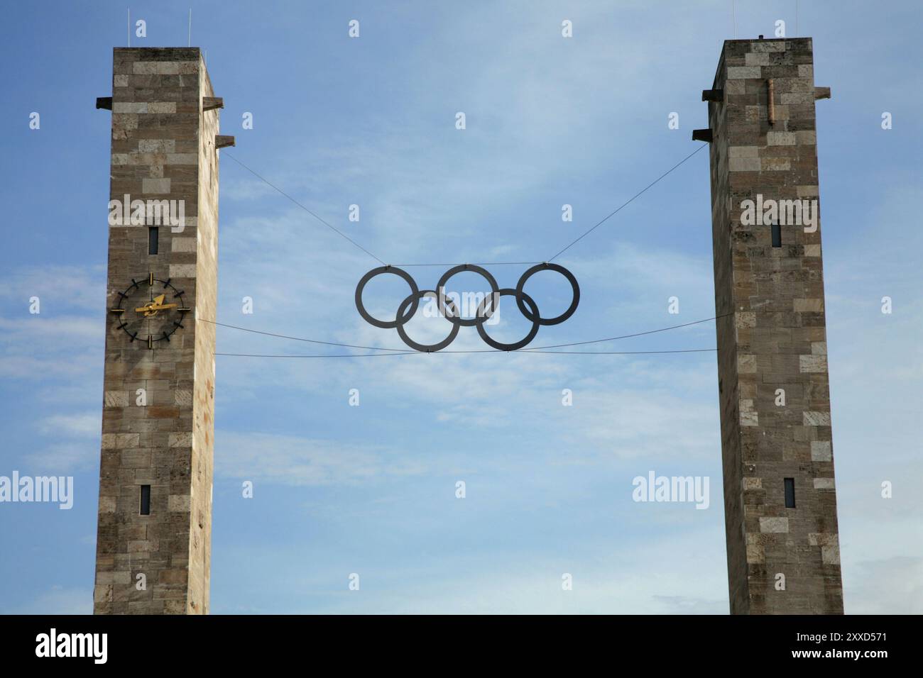 Olympic Rings at the Olympic Stadium Berlin, Germany Olympic Rings at ...