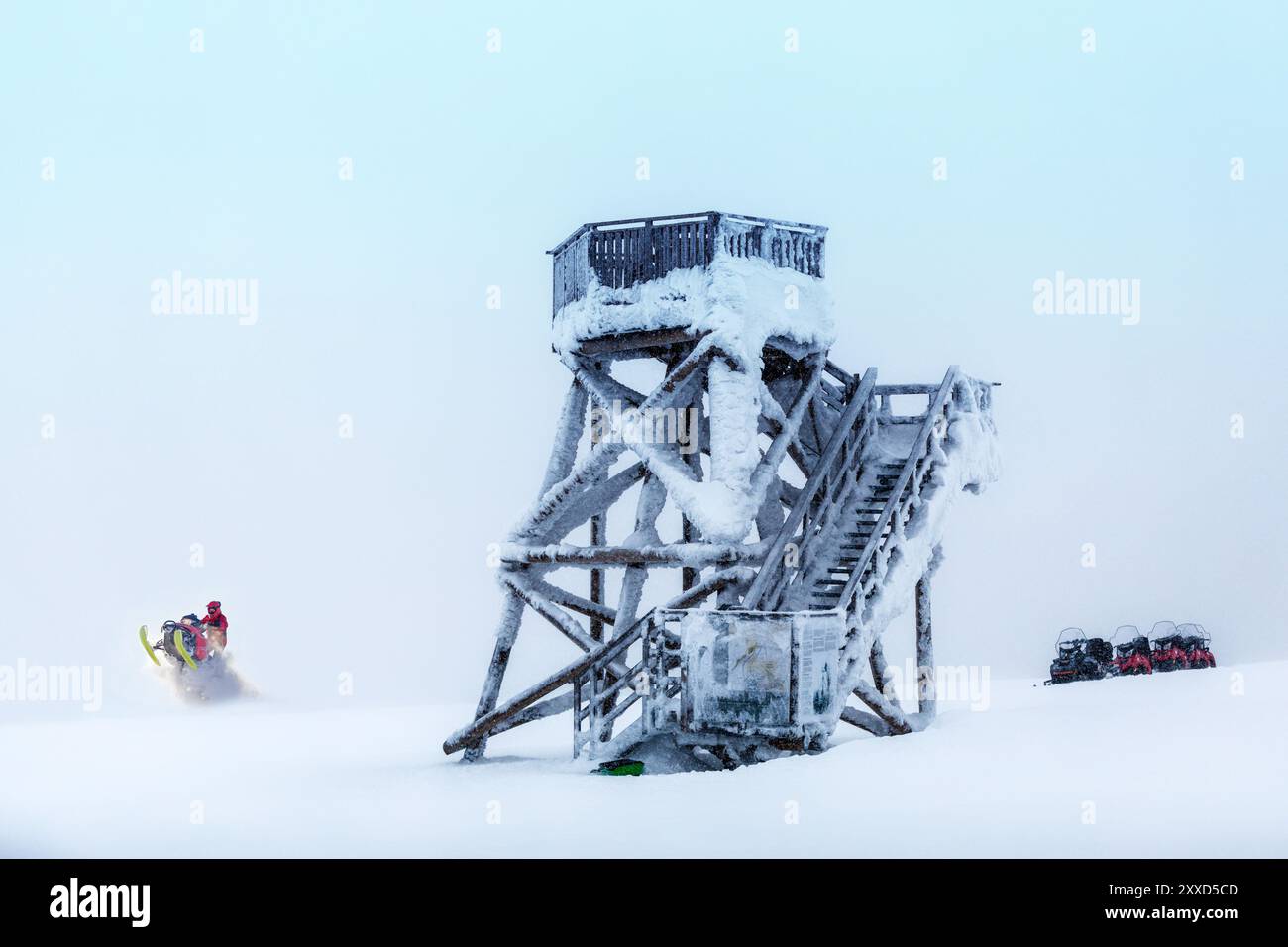 Empty snowmobile hi-res stock photography and images - Alamy