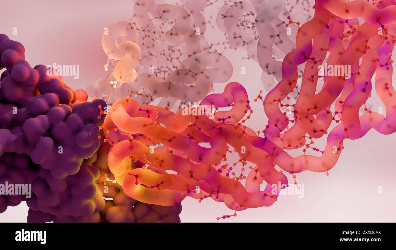 Illustration of adalimumab (marketed under the name Humira), a ...