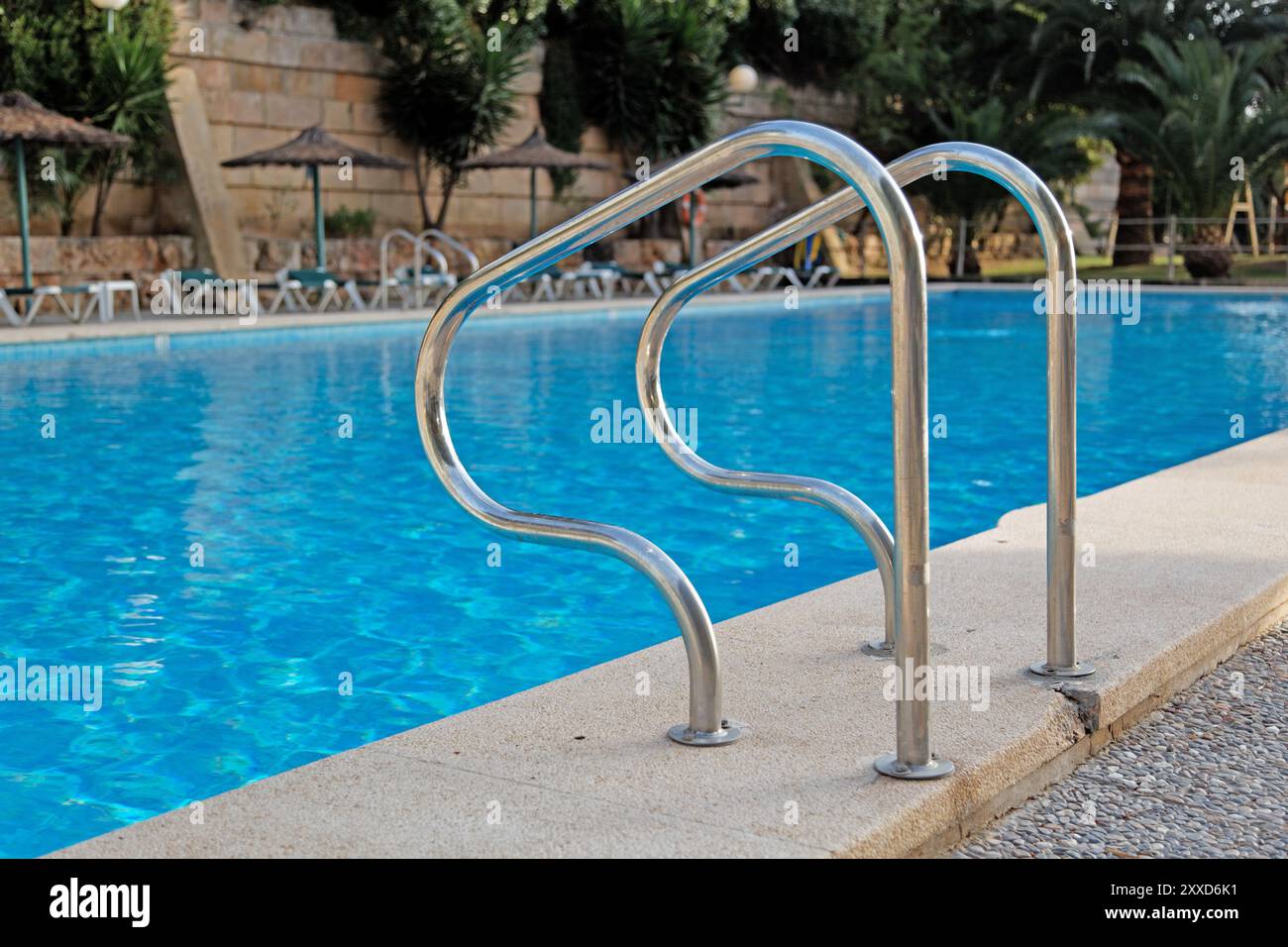 Entering a swimming pool Stock Photo - Alamy