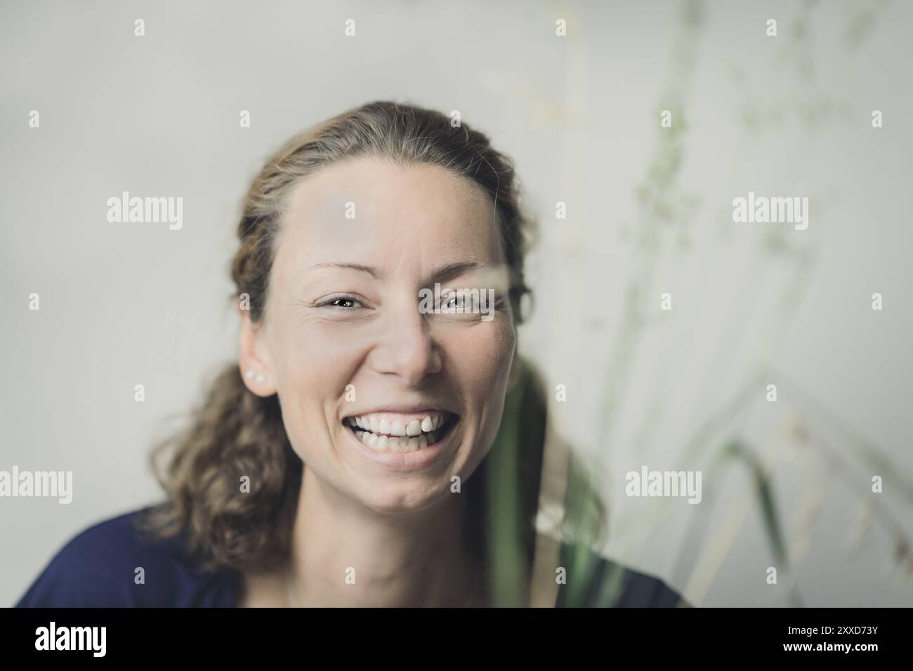 Front view joyful young woman hi-res stock photography and images - Alamy