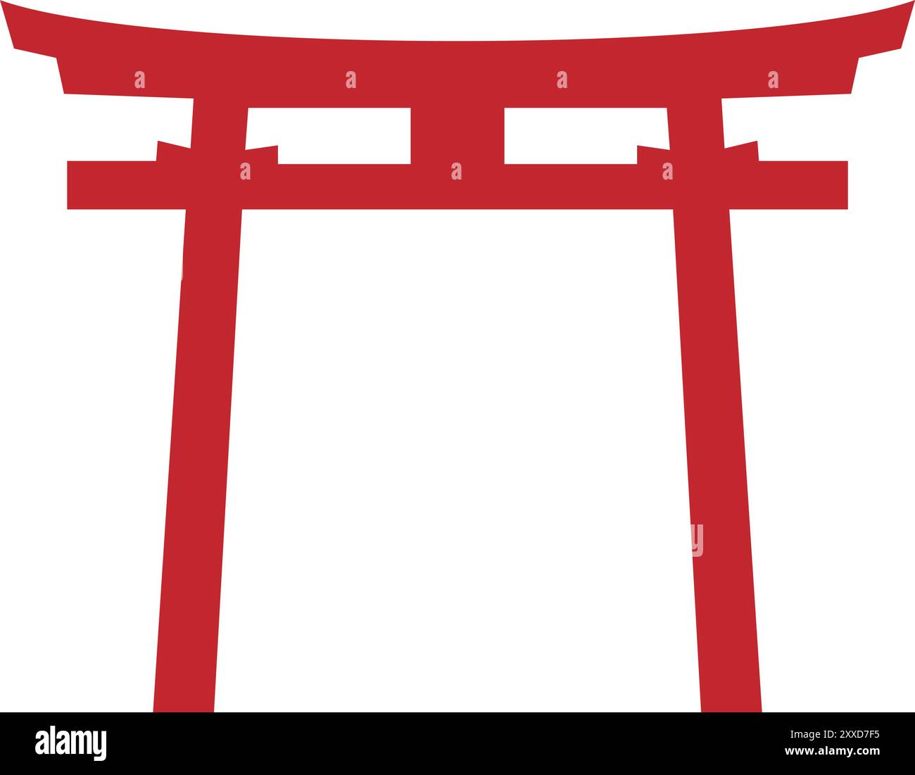 Shinto torii gate symbol icon vector illustration. Asian sacred gate ...
