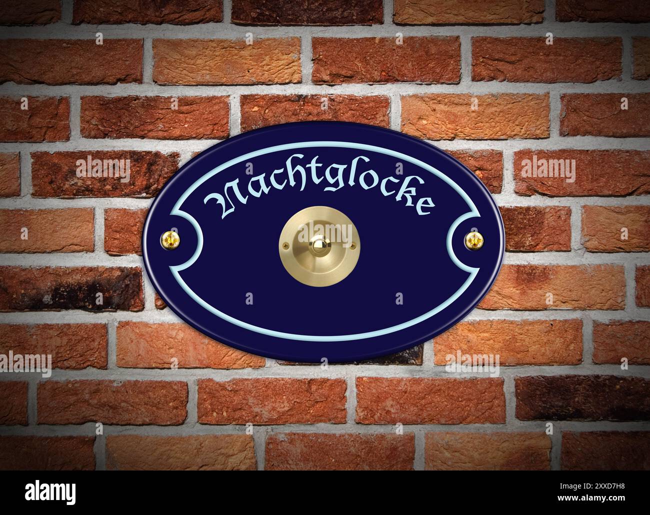 Night bell on a house wall Stock Photo - Alamy