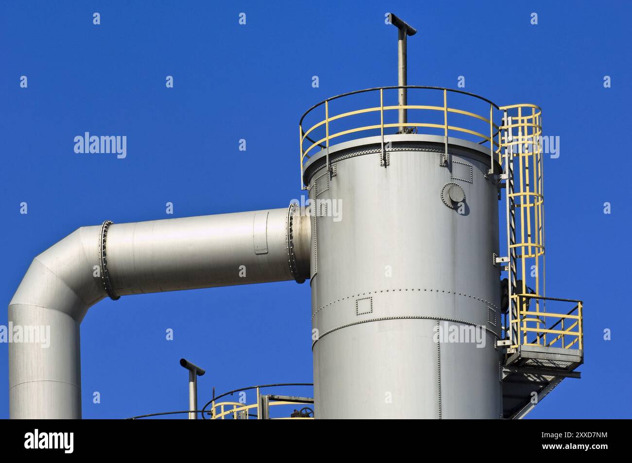 Separation column for processing oil products Stock Photo - Alamy