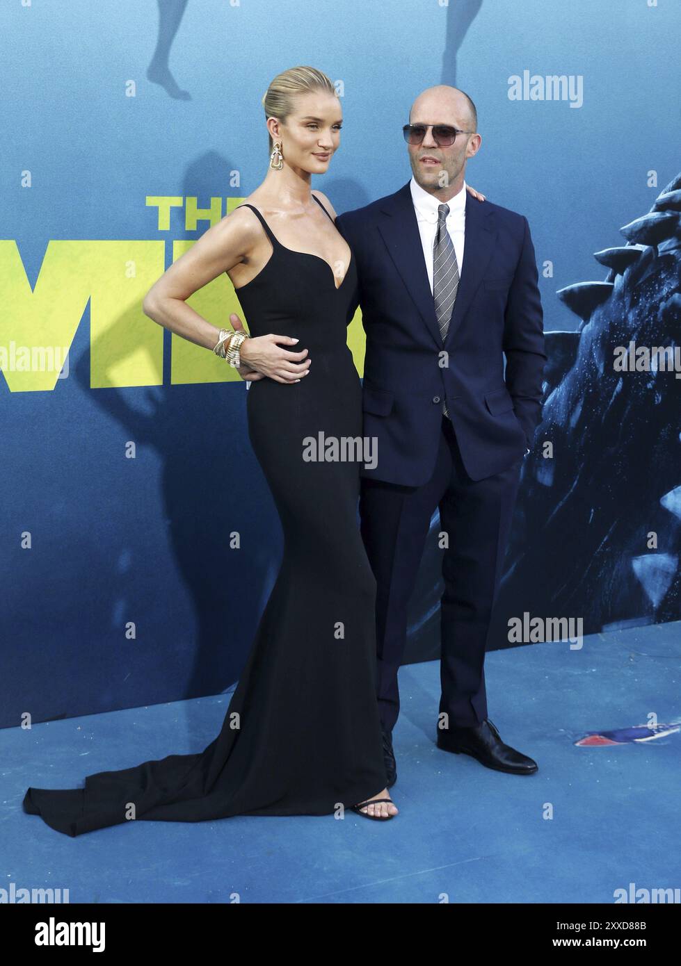 Rosie Huntington-Whiteley and Jason Statham at the Los Angeles premiere ...