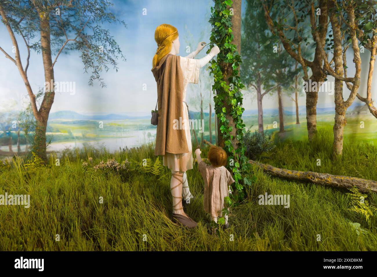 Mural in the German Hop Museum, Wolnzach, Bavaria Stock Photo - Alamy