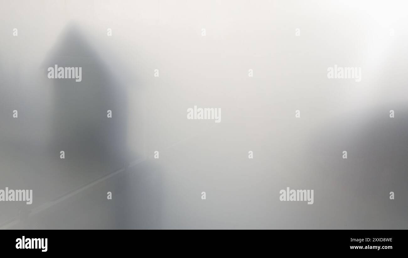 A balcony shrouded in mist Stock Photo - Alamy
