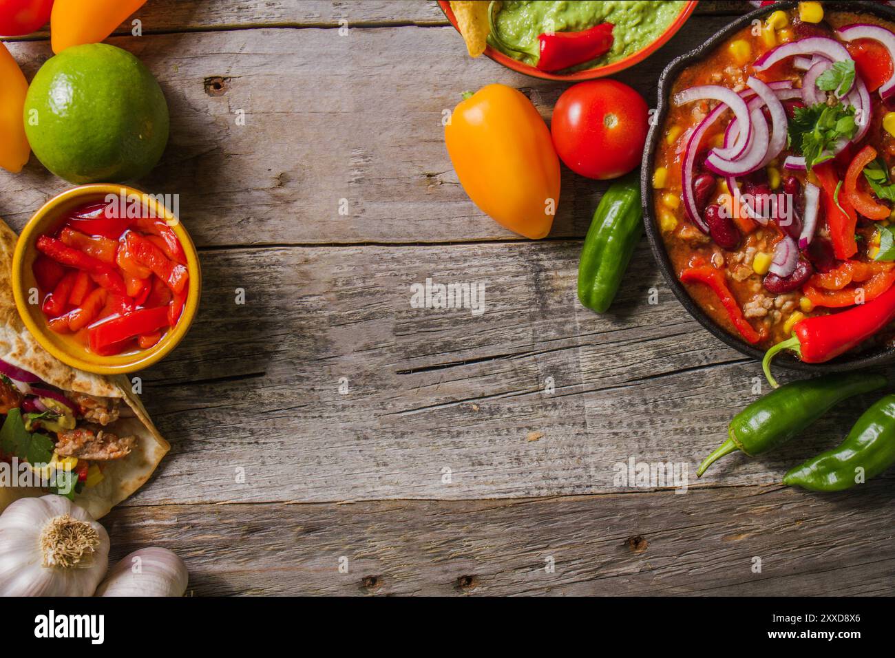 healthy mexican recipe Stock Photo - Alamy