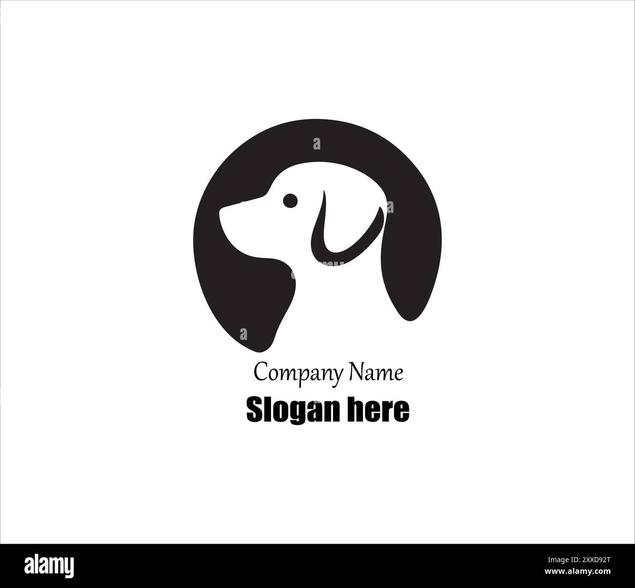Dog side view icon vector hi-res stock photography and images - Alamy