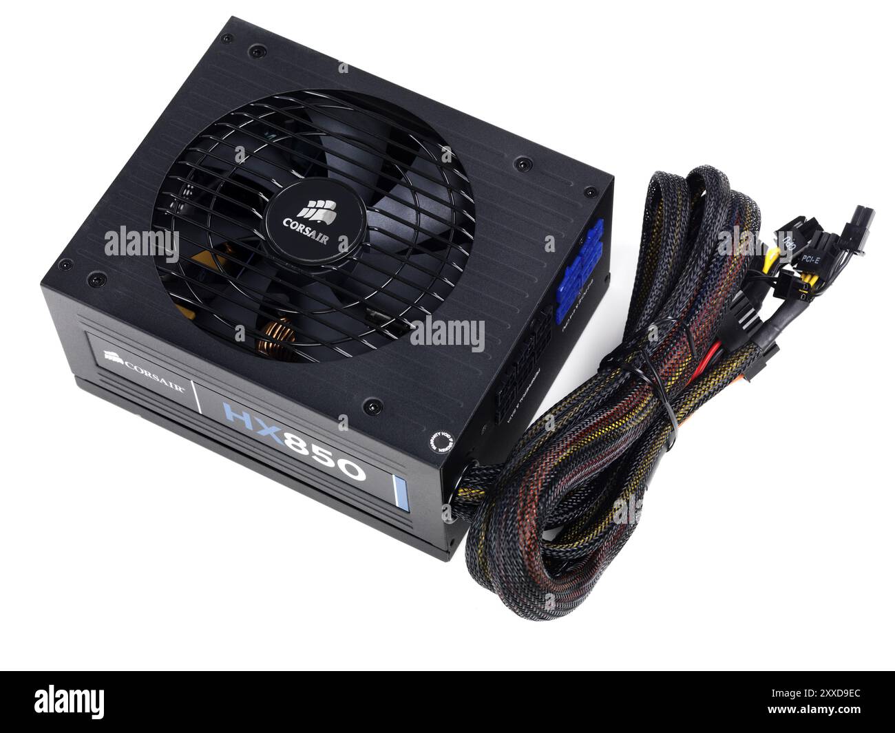 Computer power supply isolated on white background Stock Photo - Alamy
