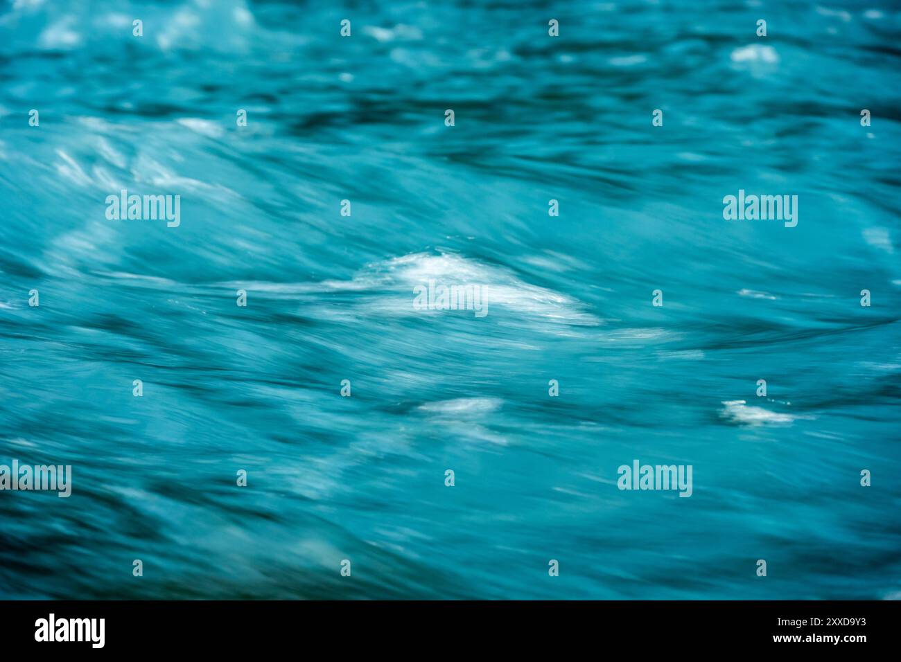 Rushing Waves in Blue Waters of Hoh River in Olympic Stock Photo - Alamy