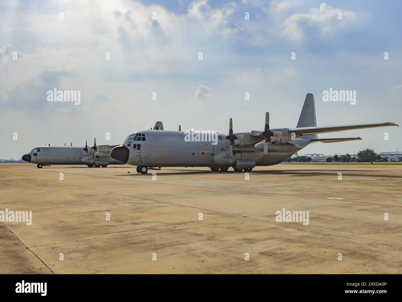 Military aircraft parked on the runway Stock Photo - Alamy