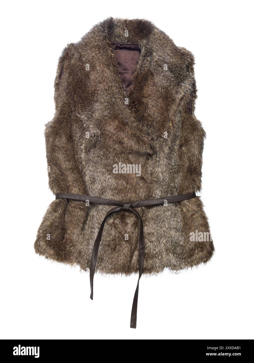 Light brown fur vest Cut Out Stock Images & Pictures - Alamy