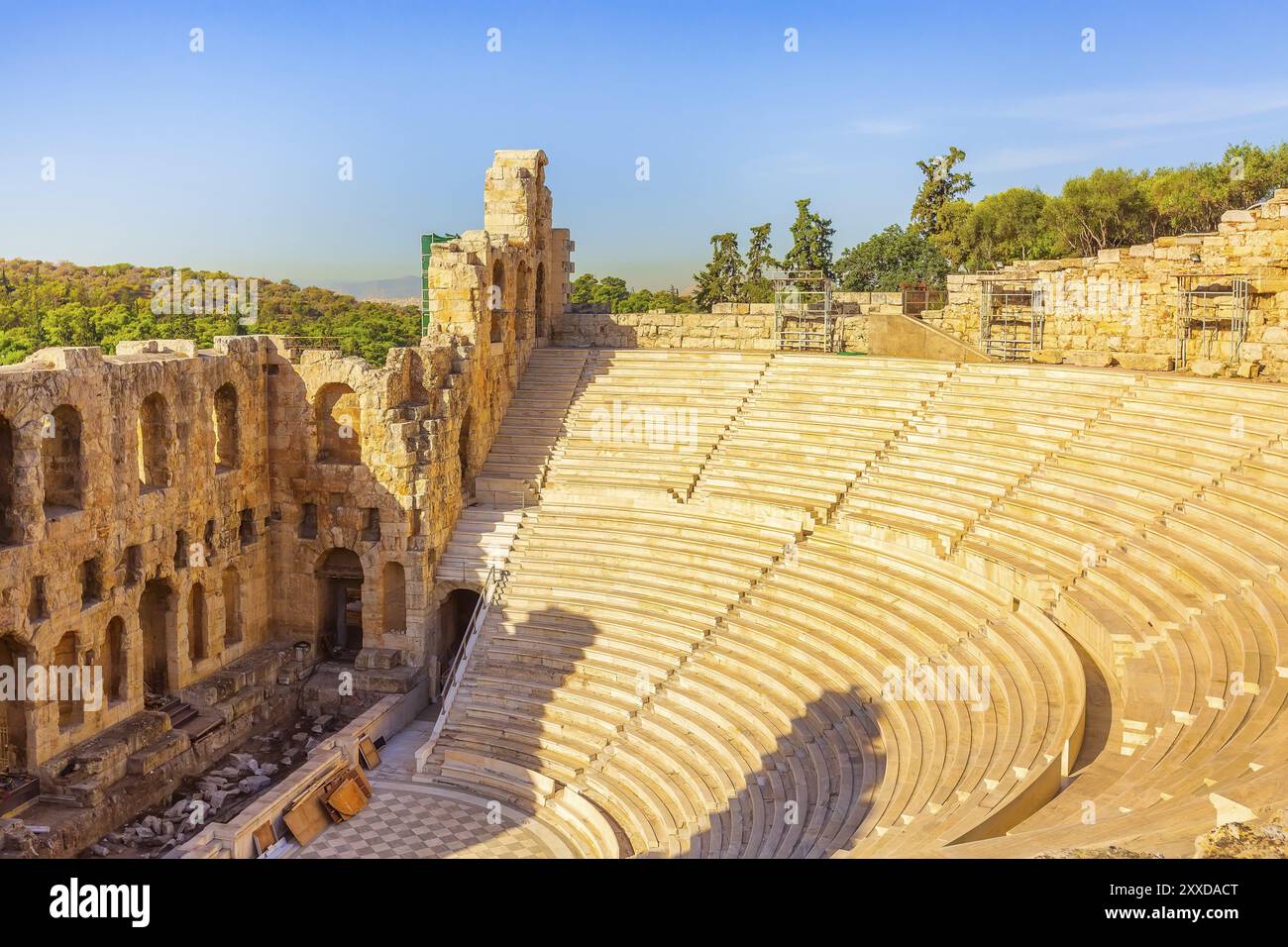 Ancient herodes atticus theater amphitheater of Acropolis of Athens ...