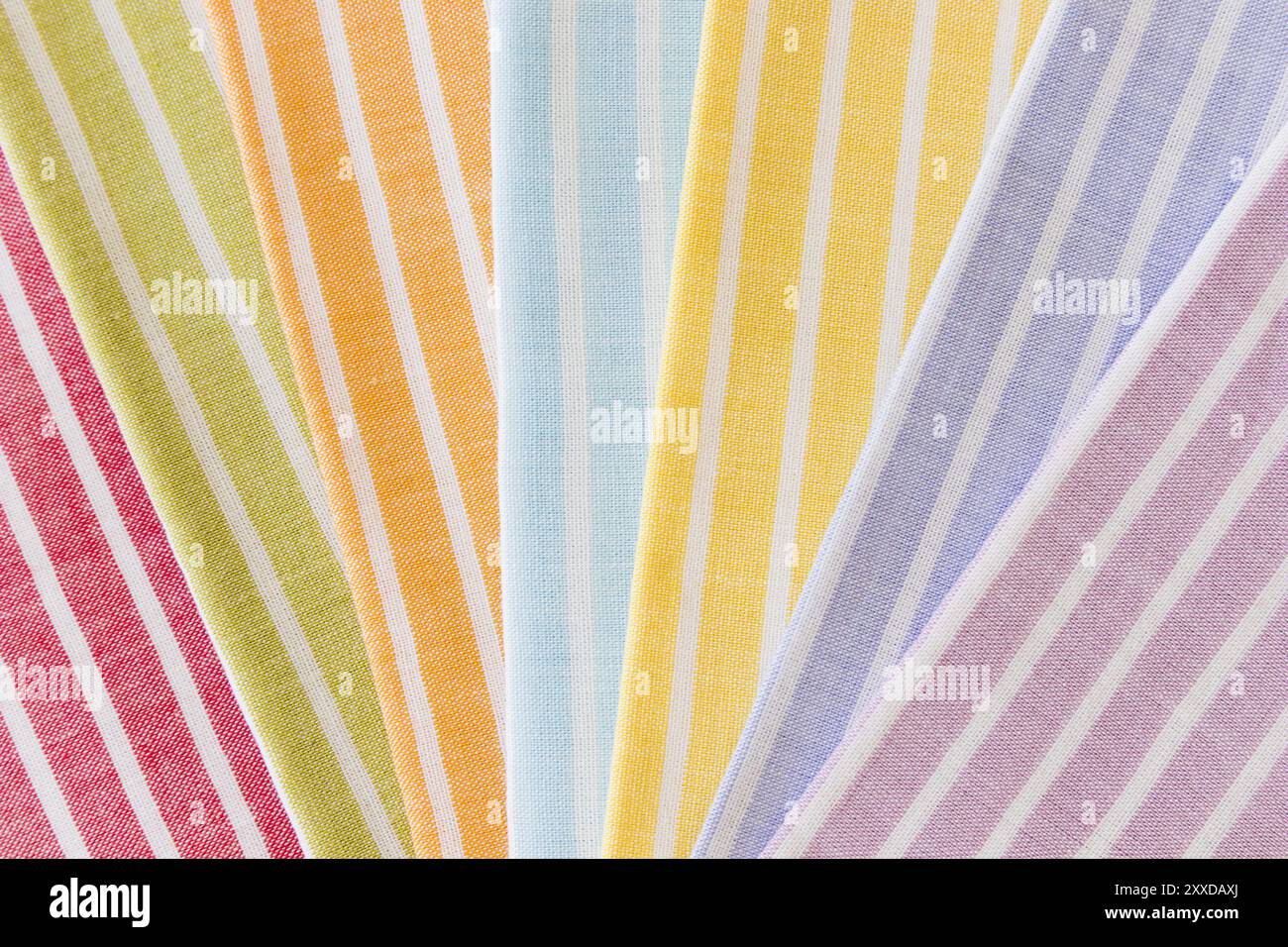 Colorful folded stripes pattern fabric background Stock Photo - Alamy