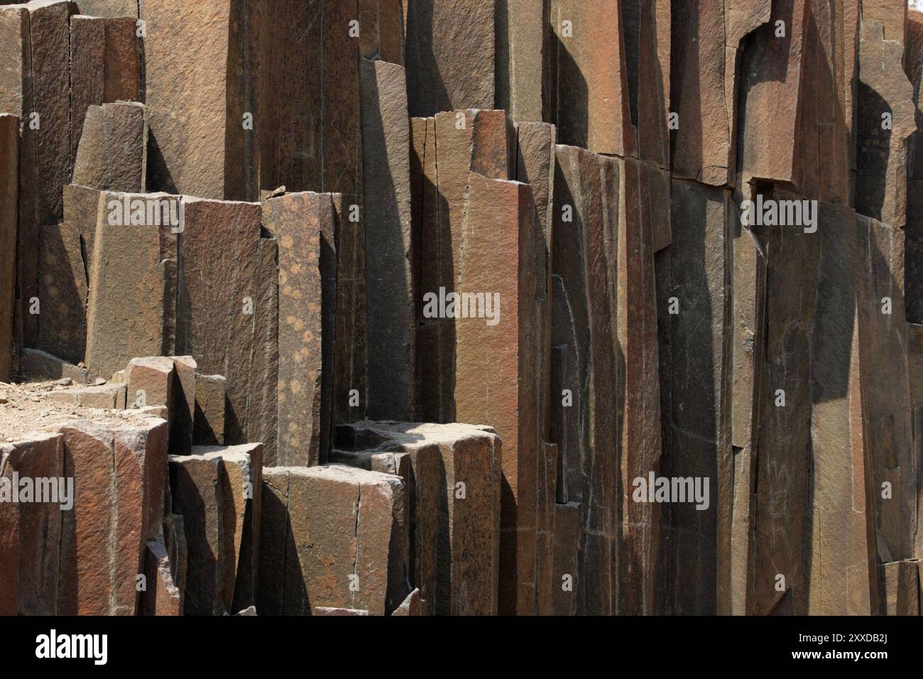 The Organ Pipes, a formation of volcanic rocks in the name-giving shape ...