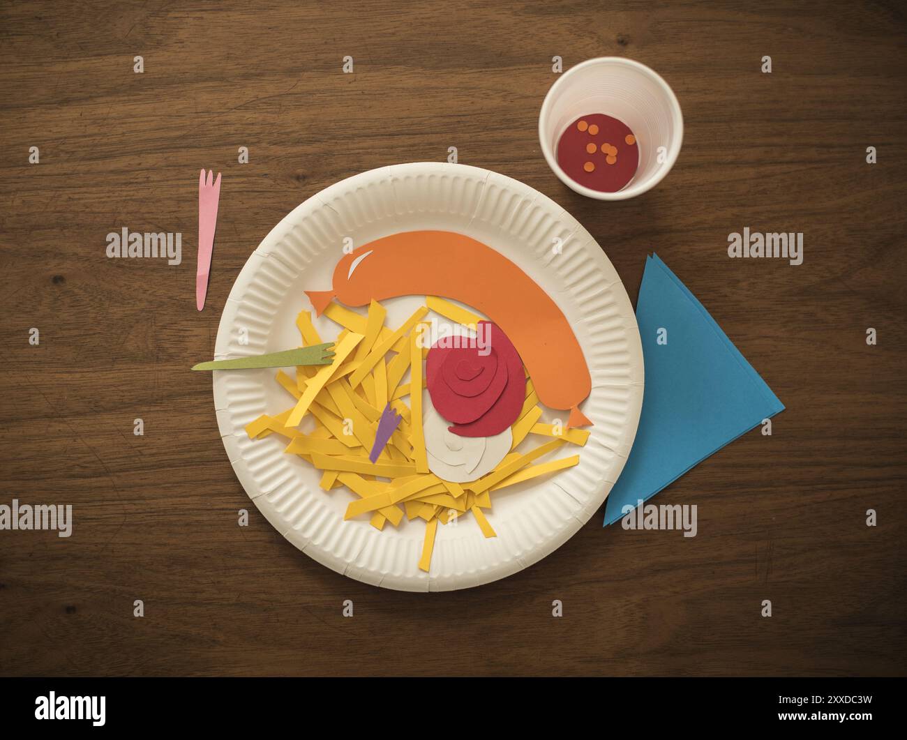 Junk Food Paper Stock Photo - Alamy