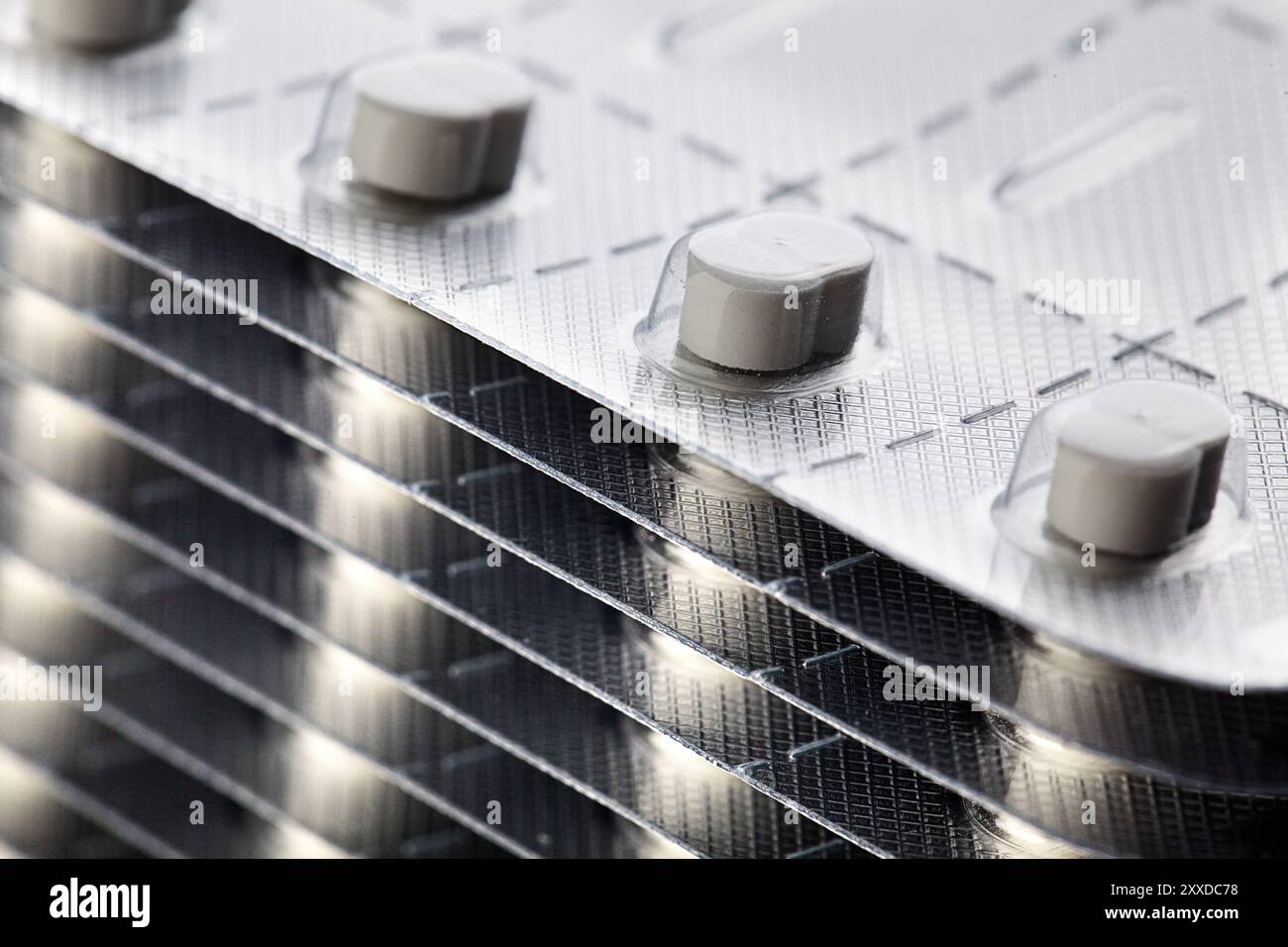 Stack of tablets in blister packs Stock Photo - Alamy