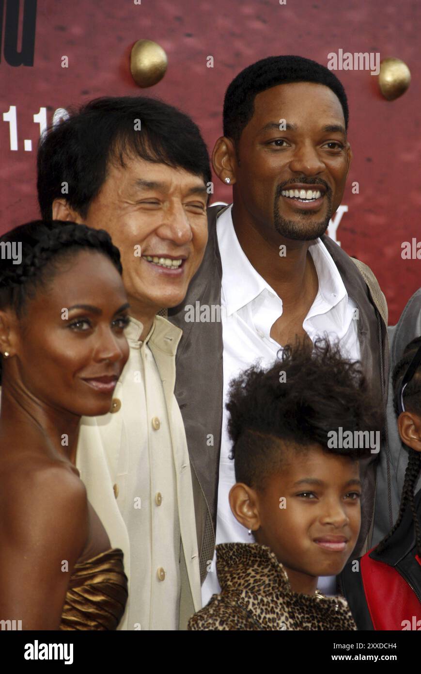Jada Pinkett Smith, Will Smith, Jackie Chan and Willow Smith at the Los ...